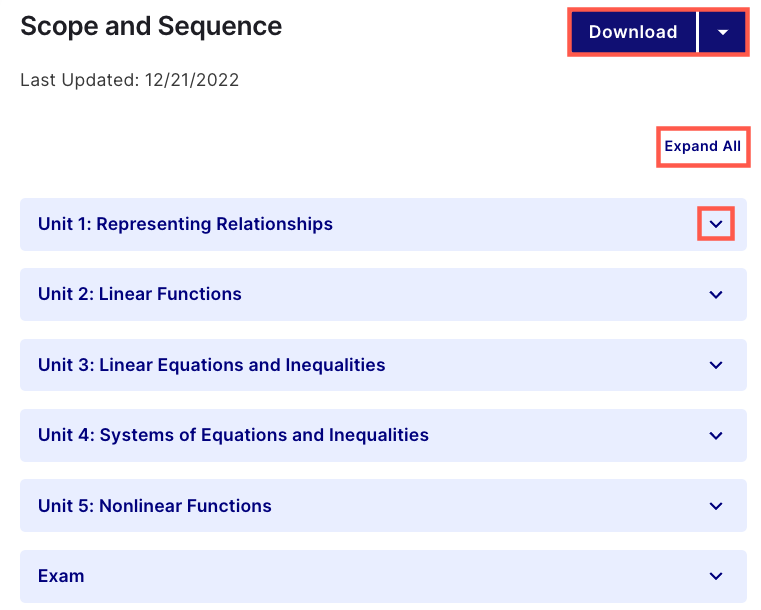 EdgeEX — Accessing the scope and sequence – Edgenuity