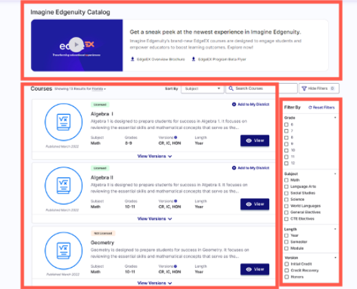 EdgeEX — Imagine Edgenuity Catalog overview – Edgenuity EdgeEX — Imagine Edgenuity Catalog overview – Edgenuity