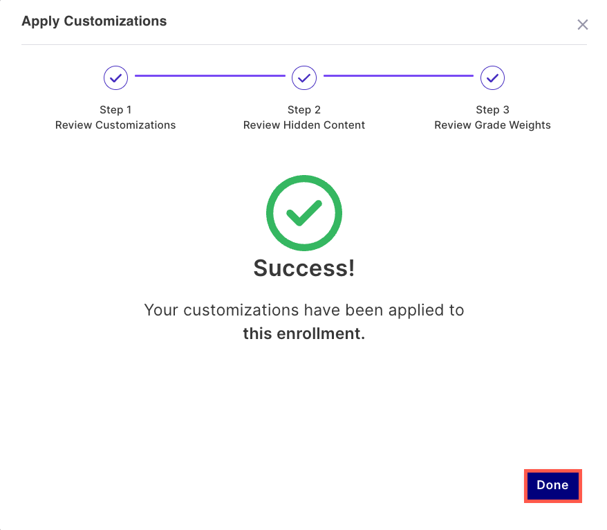 EdgeEX — Customizing a course for an enrollment – Edgenuity