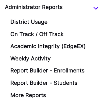 Administrator Reports Overview – Edgenuity