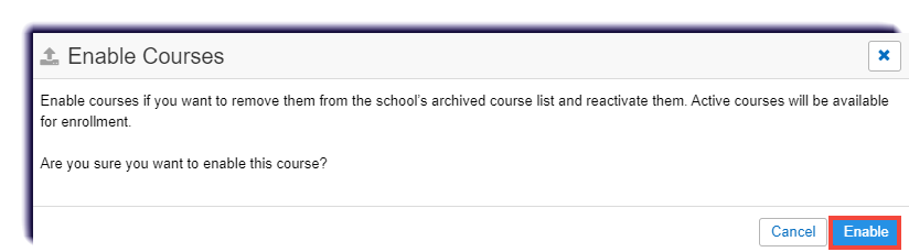Enabling Multiple Archived Courses – Edgenuity