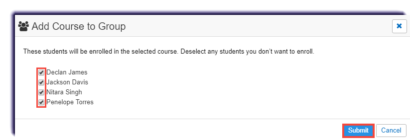 Adding a Single Course To a Group – Edgenuity