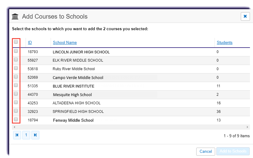 Adding Multiple Courses to Schools – Edgenuity