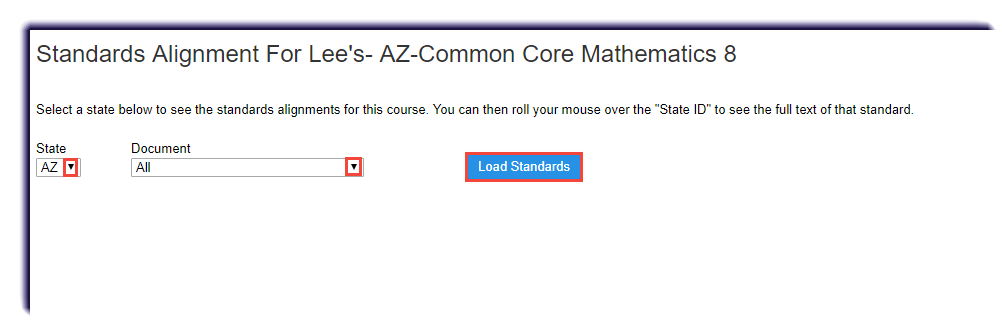 Accessing Course Standards – Edgenuity