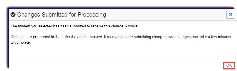 Archiving a Student – Edgenuity