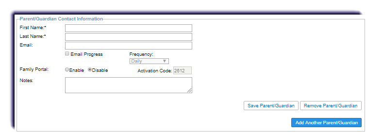 Creating a New Parent or Guardian Contact – Edgenuity