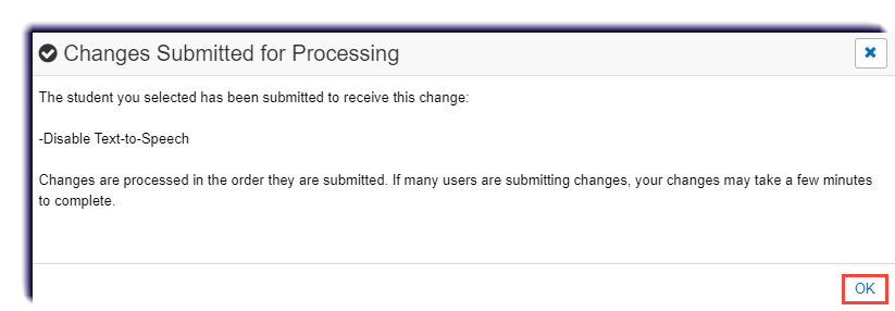 Updating Text-to-Speech for a Student – Edgenuity