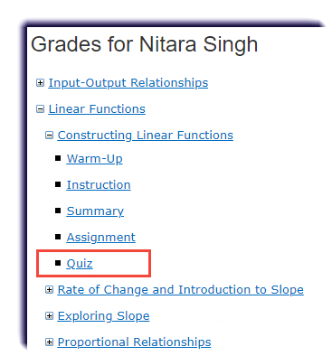 Changing an Assessment Score from the Student's Gradebook – Edgenuity