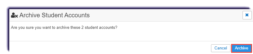 Archiving Multiple Students – Edgenuity
