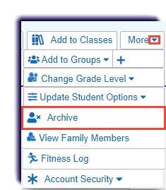 Archiving a Student – Edgenuity