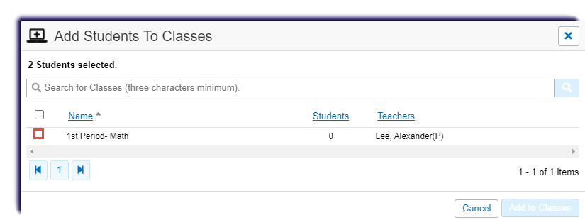 Adding Multiple Students to a Class – Edgenuity