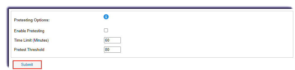 Pretesting Options – Edgenuity