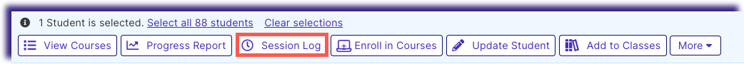 Viewing a Student's Session Log – Edgenuity