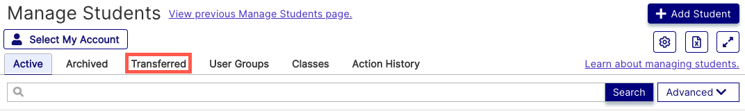 Viewing Transferred Students – Edgenuity