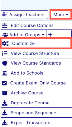 Customizing a Course – Edgenuity