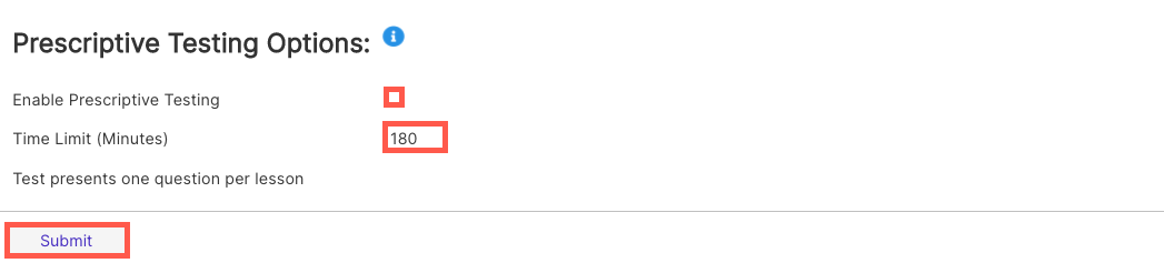 Prescriptive Testing Options – Edgenuity